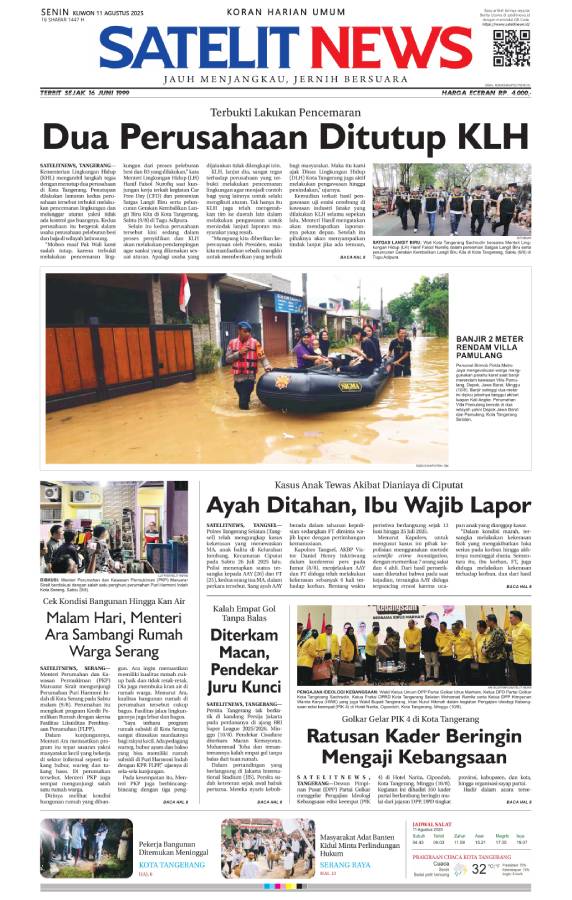 Senin, 11 Agustus 2025